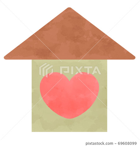 Cute detached house - Stock Illustration [69608099] - PIXTA