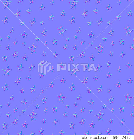 normal map of doodle stars texture, seamless... - Stock Illustration ...