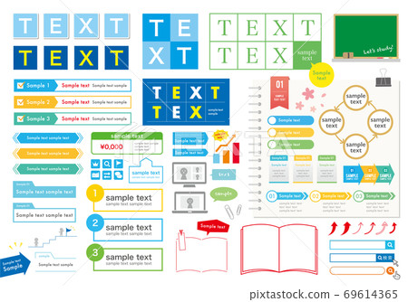 Headline design material Headline reference... - Stock Illustration ...