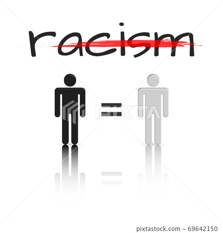 Set of stick figures, racism concept vector...-插圖素材 [69642150] - PIXTA圖庫