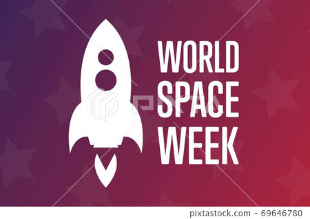 World Space Week. Holiday concept. Template for... - Stock Illustration ...