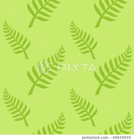 Fern leaf seamless pattern - Stock Illustration [69650939] - PIXTA
