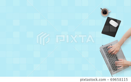 PC operation illustration background material - Stock Illustration ...
