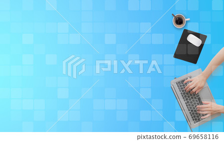 PC operation illustration background material - Stock Illustration ...