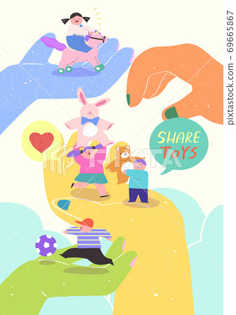 Sharing economy and smart consumption concept... - Stock Illustration ...