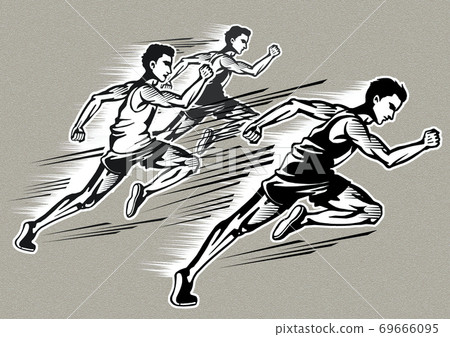 A high speeding concept in hand-drawn... - Stock Illustration [69666095 ...