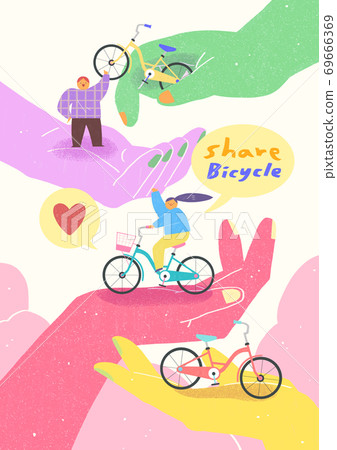 Sharing economy and smart consumption concept... - Stock Illustration ...