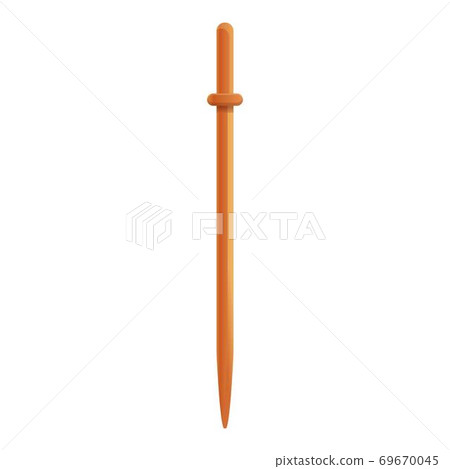 Wood toothpick icon, cartoon style - Stock Illustration [69670045] - PIXTA