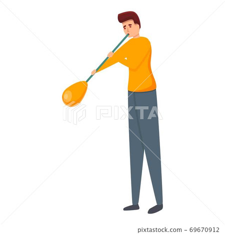 Glass blower icon, cartoon style - Stock Illustration [69670912] - PIXTA