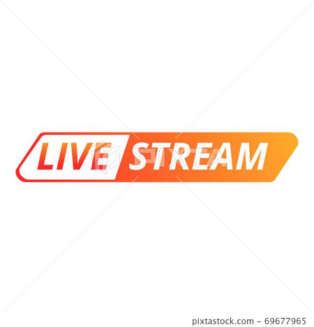 Live watch stream icon, cartoon style - Stock Illustration [69677965 ...