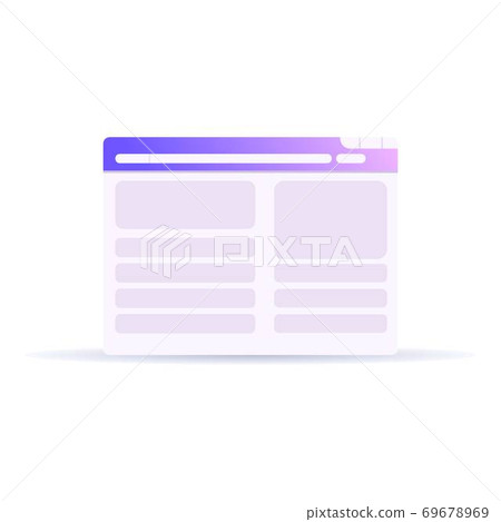 Browser web page icon, cartoon style - Stock Illustration [69678969 ...