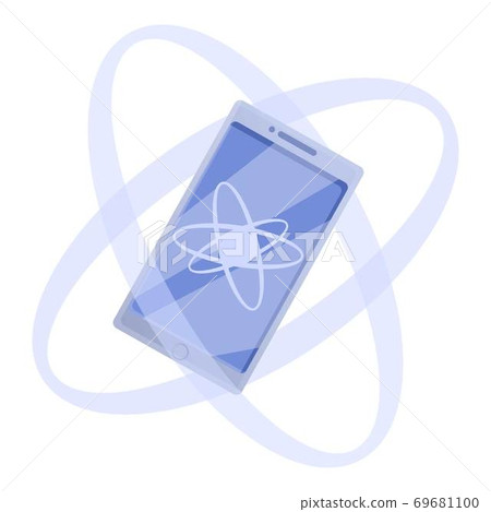 Smartphone gyroscope icon, cartoon style - Stock Illustration [69681100 ...