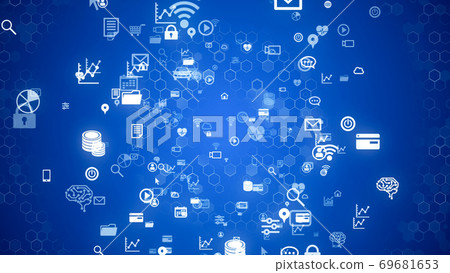 Network ICT - Stock Illustration [69681653] - PIXTA