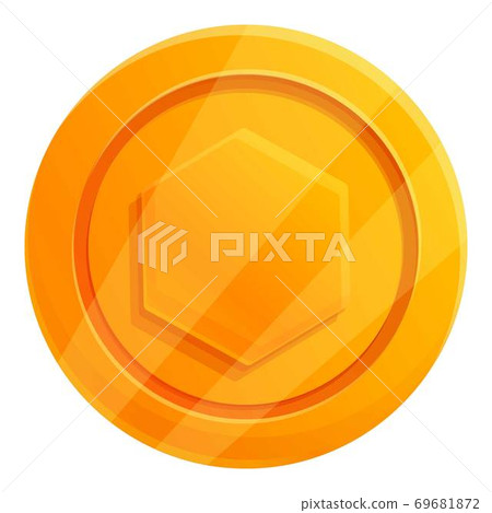 Gold token icon, cartoon style - Stock Illustration [69681872] - PIXTA