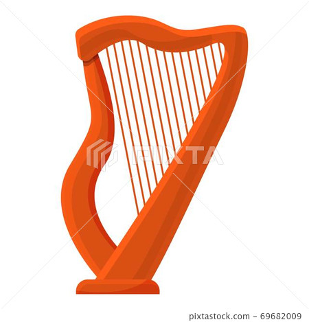Harp concert icon, cartoon style - Stock Illustration [69682009] - PIXTA