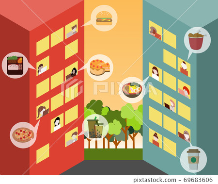 many employees feel hungry at work vector - Stock Illustration ...