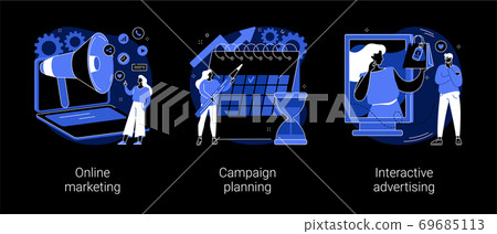 Internet advertising abstract concept vector... - Stock Illustration ...