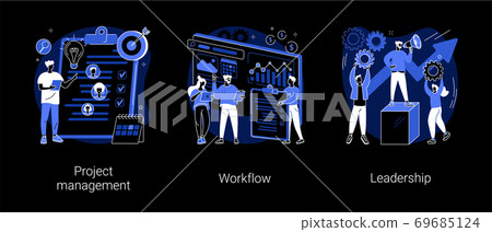 Business management abstract concept vector... - Stock Illustration ...