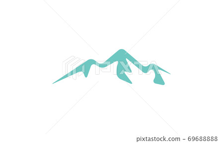 isolated modern mountain or hill or elevation... - Stock Illustration ...