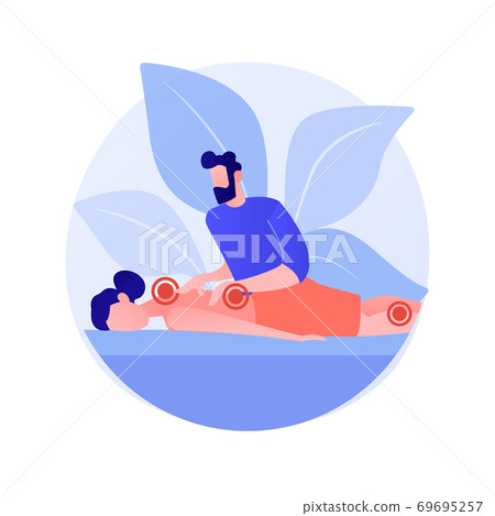 Professional massage therapy abstract concept... - Stock Illustration ...