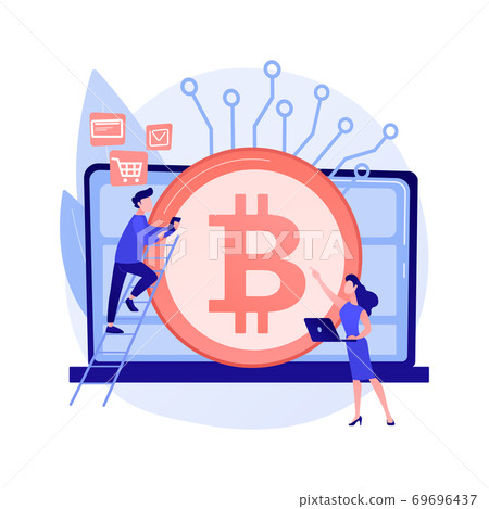 Digital currency abstract concept vector... - Stock Illustration ...