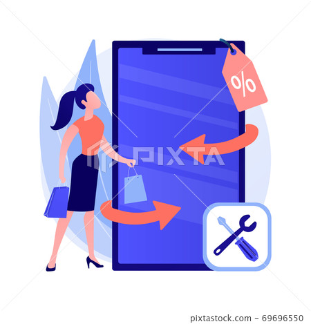 Refurbished device abstract concept vector... - Stock Illustration ...