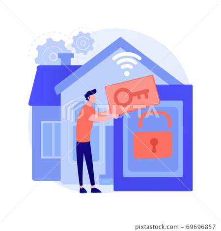 Access control system abstract concept vector... - Stock Illustration ...