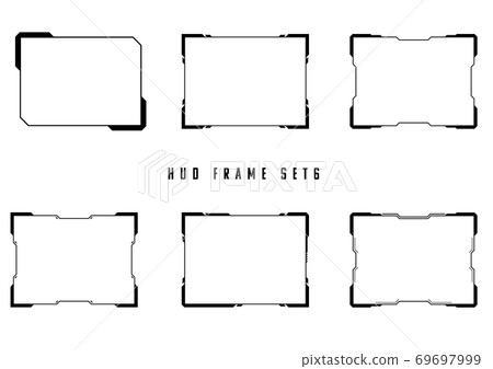 SF/Mecha/HUD style frame Illustration material - Stock Illustration ...