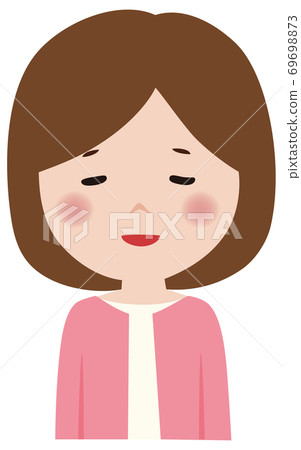 Female cute character Reassuring female - Stock Illustration [69698873 ...
