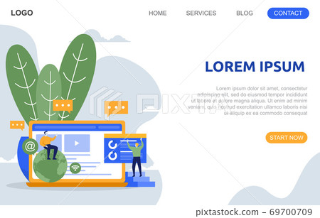 People Build Website Design Web Page Project... - Stock Illustration ...