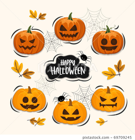 Halloween concept vector illustration - Stock Illustration [69709245 ...