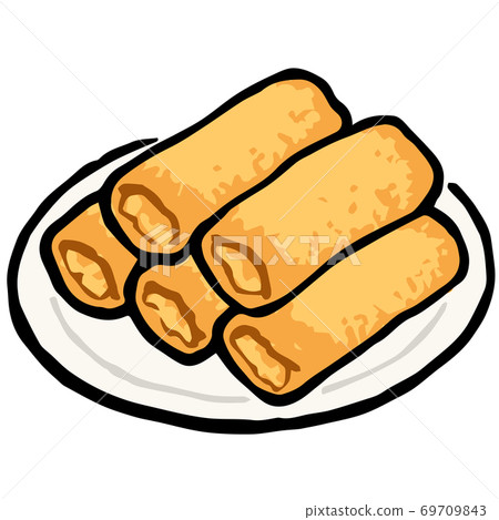 Illustration of Spring roll - Stock Illustration [69709843] - PIXTA