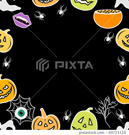 Vector pattern Halloween Empty space for text - Stock Illustration ...