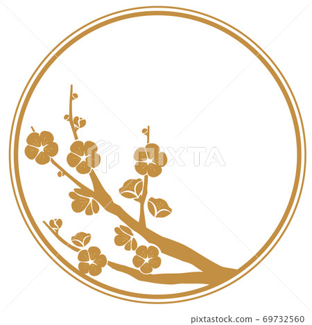 Plum frame - Stock Illustration [69732560] - PIXTA