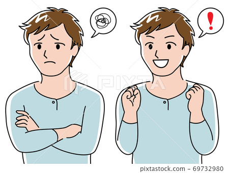Trouble worried man troubled trouble trouble... - Stock Illustration ...