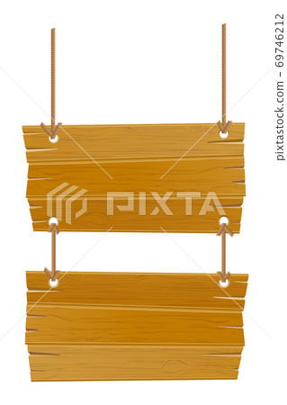 wooden old retro vintage board empty template... - Stock Illustration ...