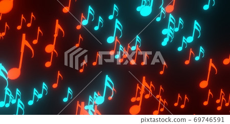 Light blue and red notes, 3D rendering - Stock Illustration [69746591 ...