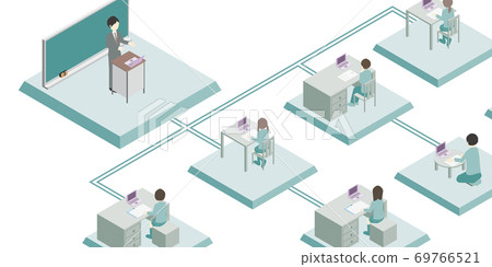 Image of remote lesson - Stock Illustration [69766521] - PIXTA