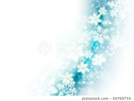 Blue snow pattern image - Stock Illustration [69769759] - PIXTA