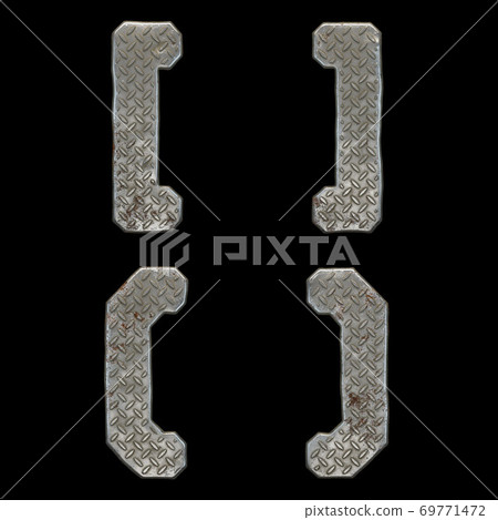 Set of symbols left and right square bracket,... - Stock Illustration ...