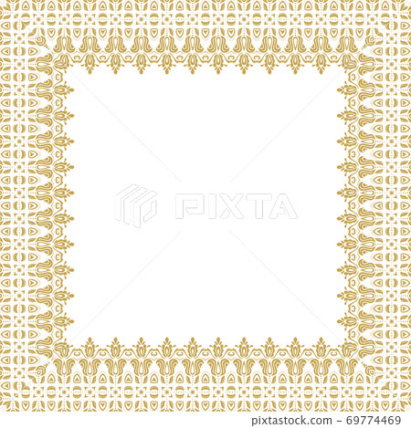 Floral Vector Fine Frame - Stock Illustration [69774469] - PIXTA