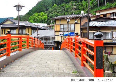 Gujo City Gujo Hachiman Shimizu Bridge and... - Stock Photo [69777648 ...