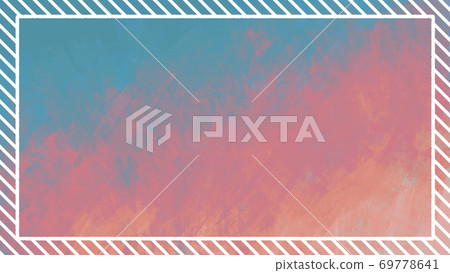 Striped background frame - Stock Illustration [69778641] - PIXTA