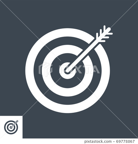 Keyword Targeting Vector Glyph Icon - Stock Illustration [69778867] - PIXTA
