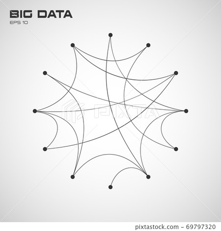 Big data. Visualization of algorithms with arc... - Stock Illustration ...