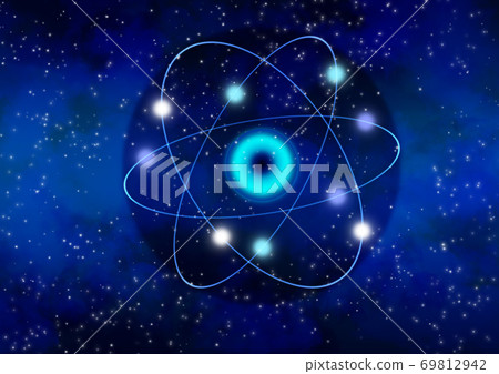 Image of the universe and atoms - Stock Illustration [69812942] - PIXTA