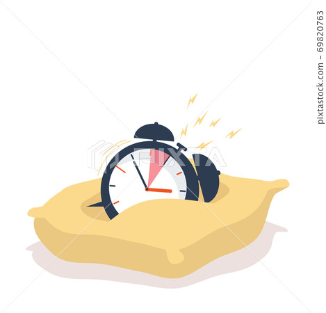 The clock is Ringing alarm with deadline - Stock Illustration [69820763 ...