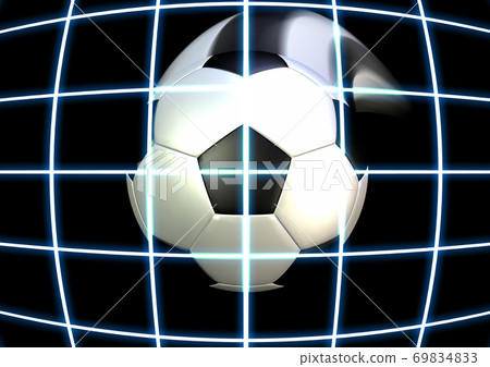 Soccer ball with movement - Stock Illustration [69834833] - PIXTA