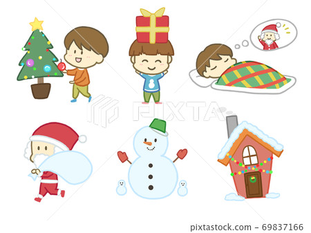 Christmas set - Stock Illustration [69837166] - PIXTA