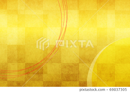 Japanese background gold - Stock Illustration [69837305] - PIXTA